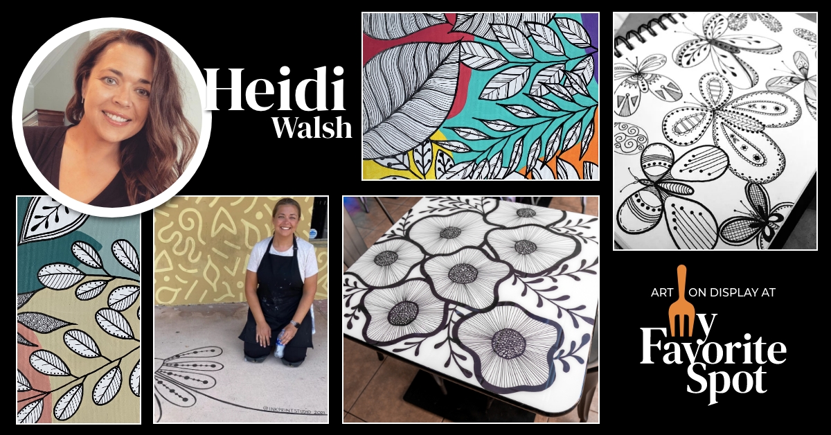 Meet our featured artist Heidi Walsh. Her table art is on display at My ...